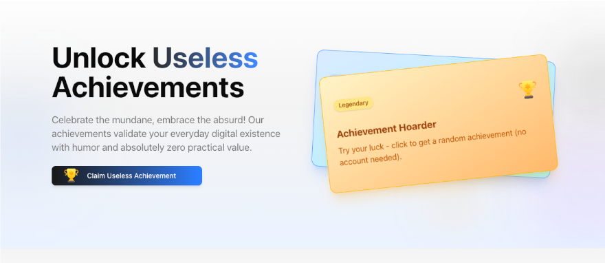 Useless Achievements - Unlock Hilariously Useless Digital Awards